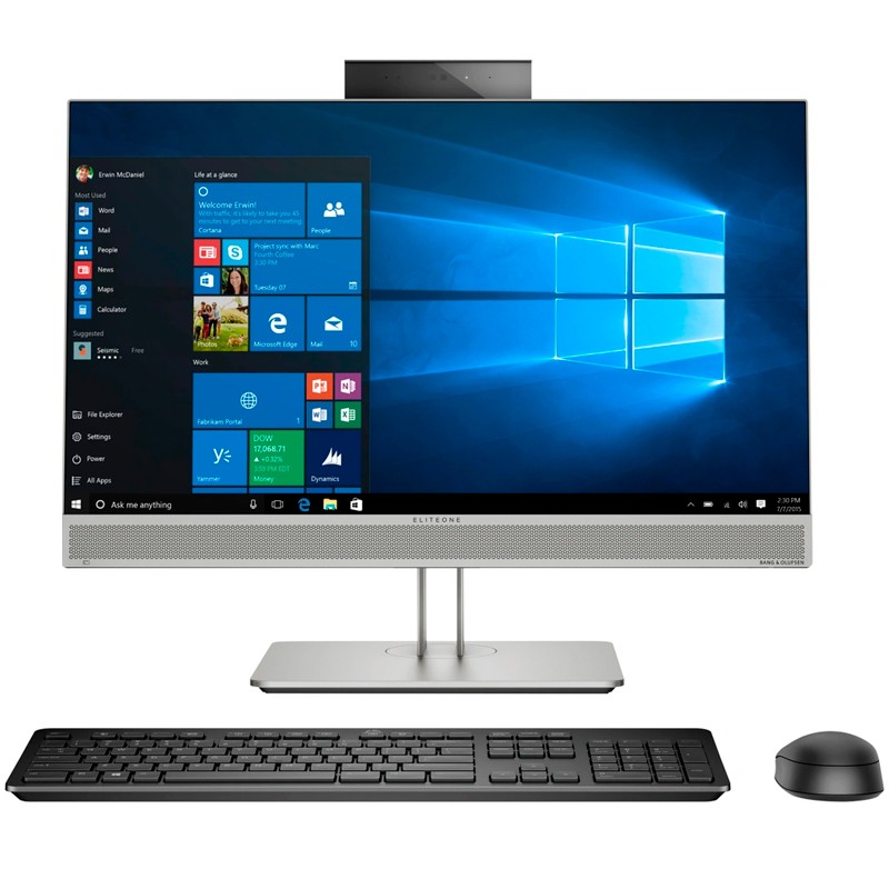 HP EliteOne 800 G5 AIO i5 9500 3.0 GHz | 8GB | 960 SSD | WEBCAM | TÁTIL 24" FHD | WIFI | WIN 11 PRO