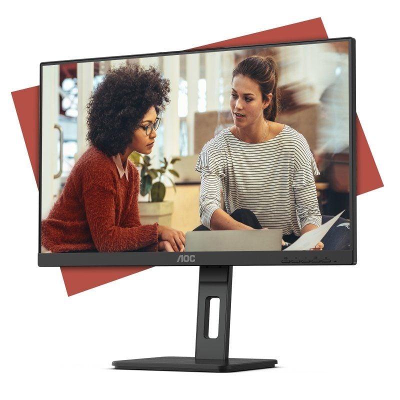 Monitor AOC 24E3QAF, 23.8 polegadas e cor preta