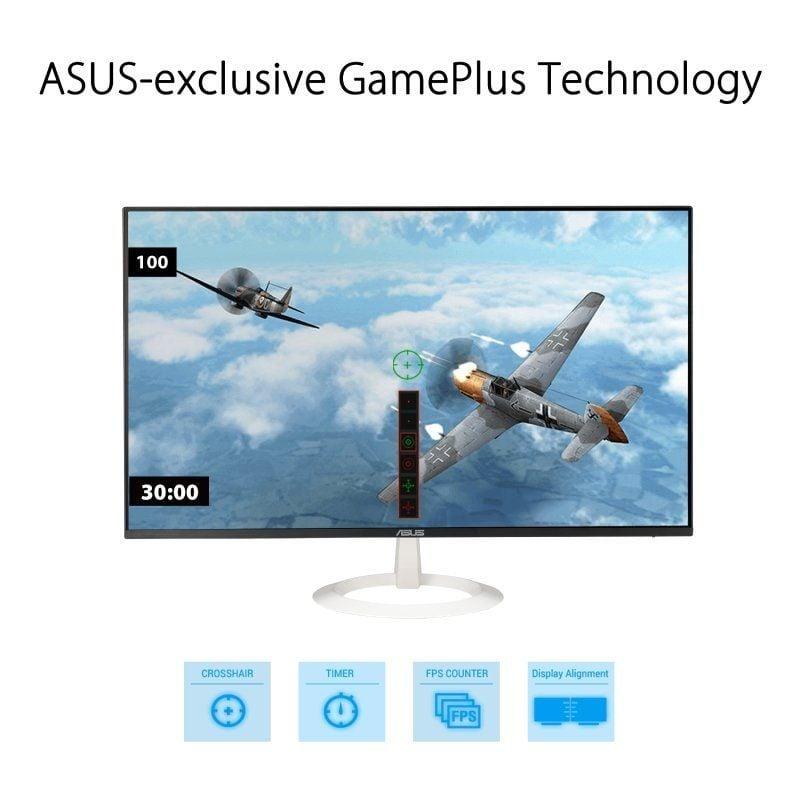 Monitor Gaming Asus VZ27EHF-W, 27 polegadas e Branco
