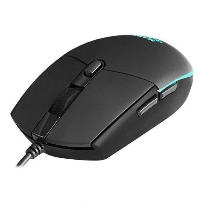 Rato MMG de Mars Gaming Preto com Fio e 3200 DPI