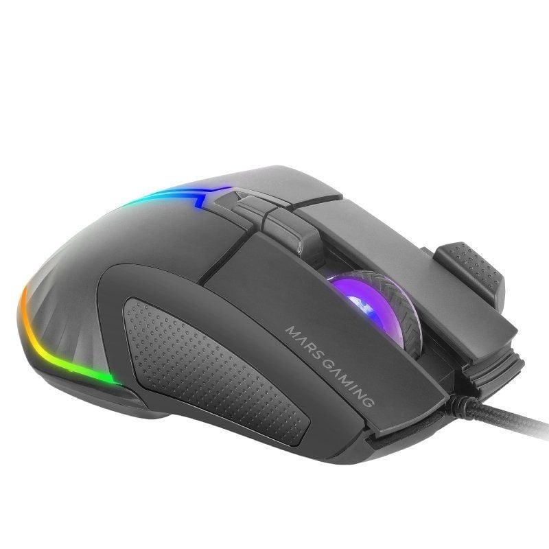 Ratón Gaming MM-XT Negro con Conectividad USB y 12800 DPI