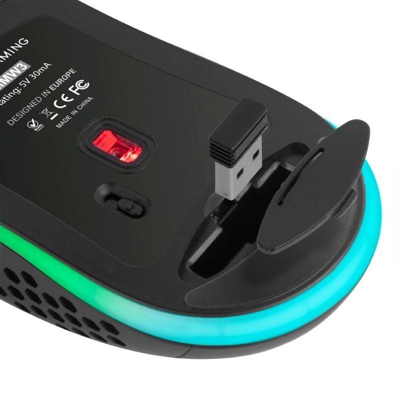 Rato Gaming MMW3 com Sensor Óptico 3200 DPI e Iluminação RGB