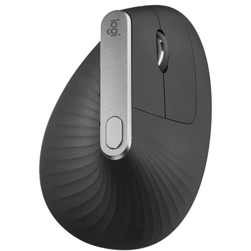 Rato MX Vertical da Logitech, Preto com Conexão USB-C e Bluetooth